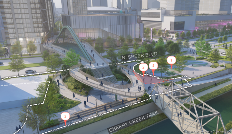 Wynkoop Crossing Bridge Revised for Ball Arena Redevelopment